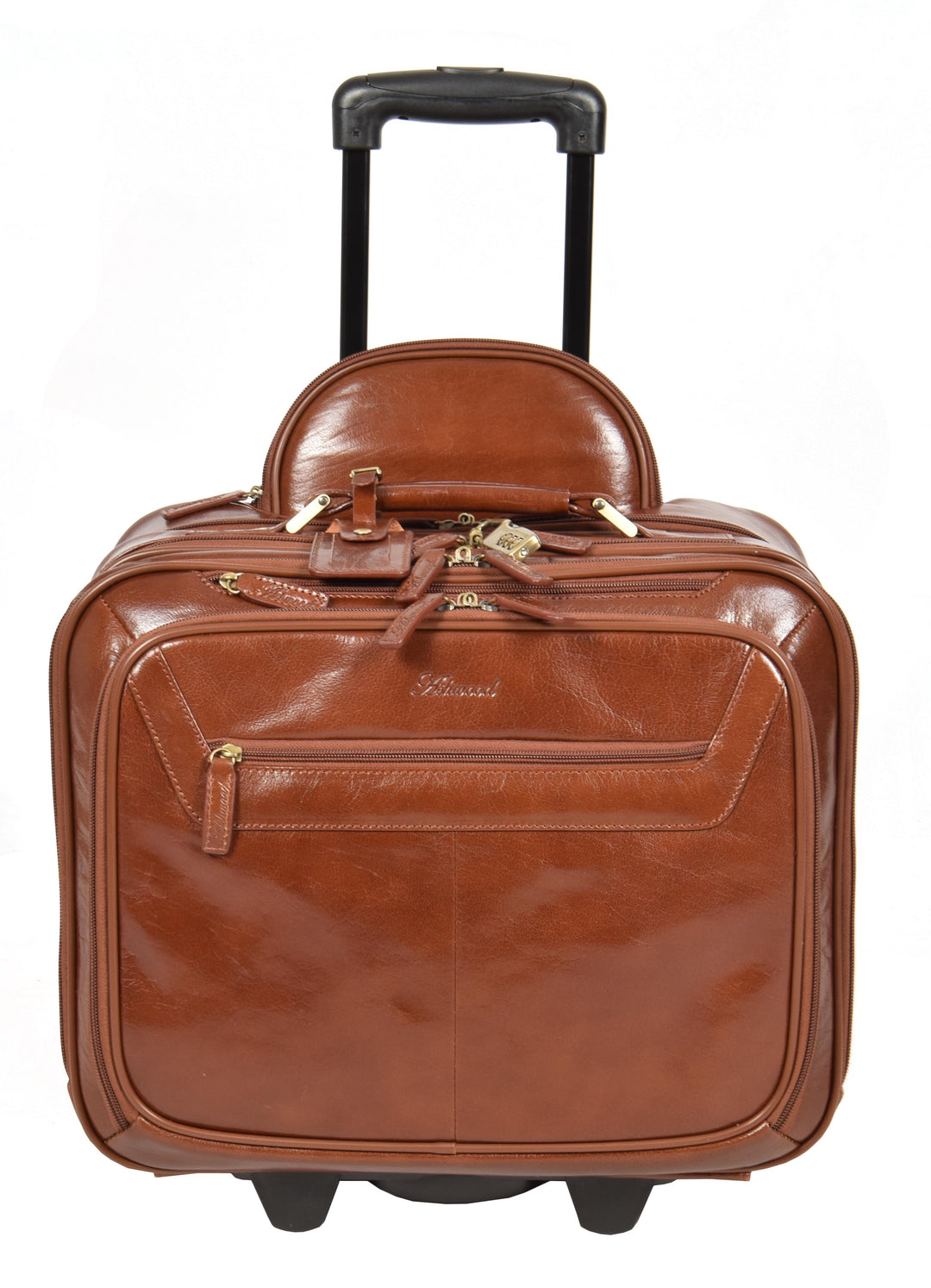 Leather trolley bag store